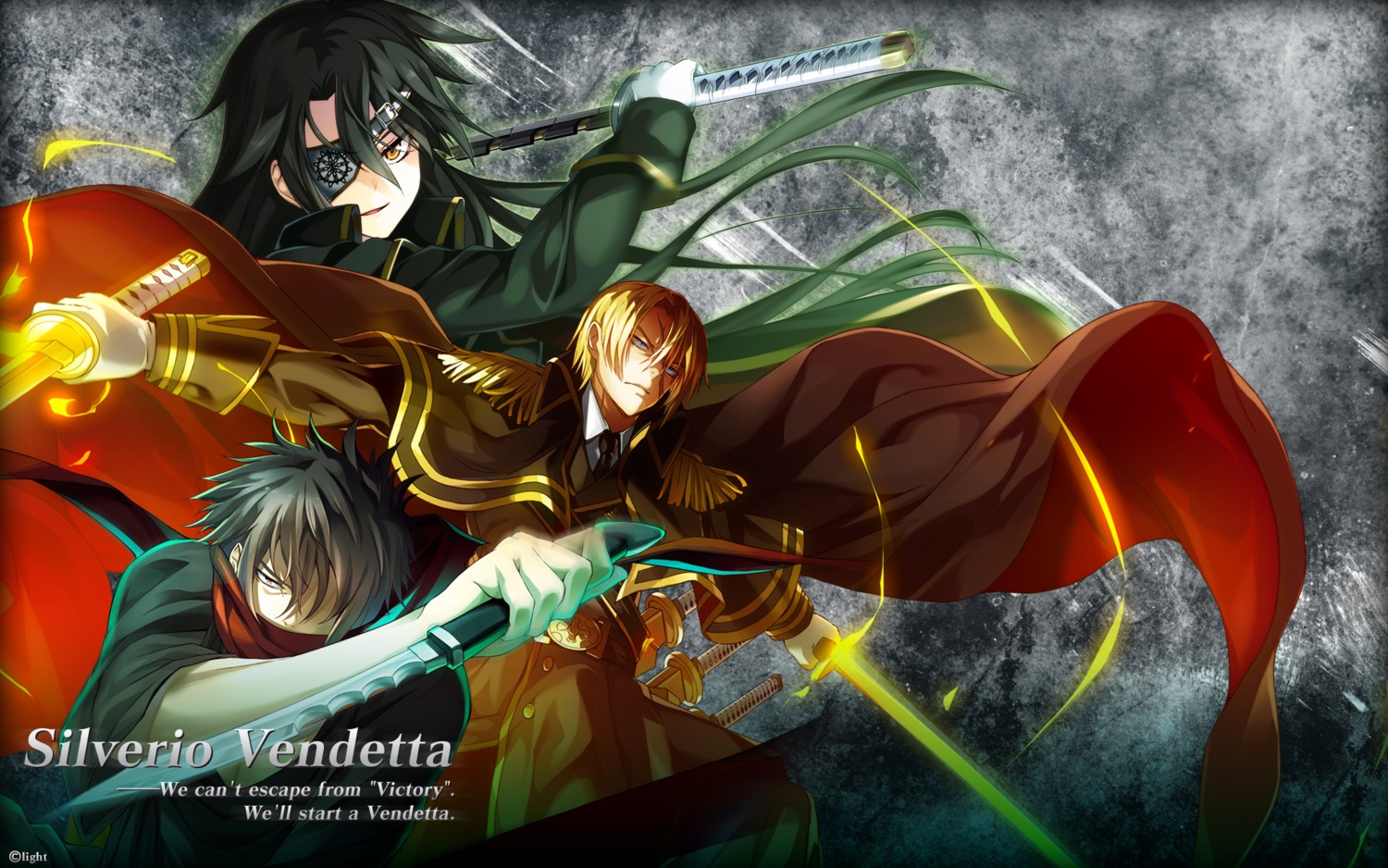 light silverio vendetta eyepatch sword tagme uniform wallpaper weapon | #335879 | yande.re